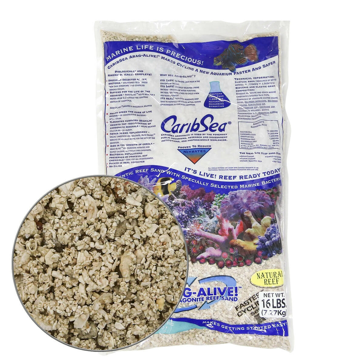 Caribsea Natural Reef Sand 20lb